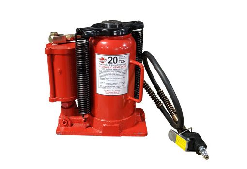 20 Ton Bottle Jack with Manual Control - Canbuilt Mfg.